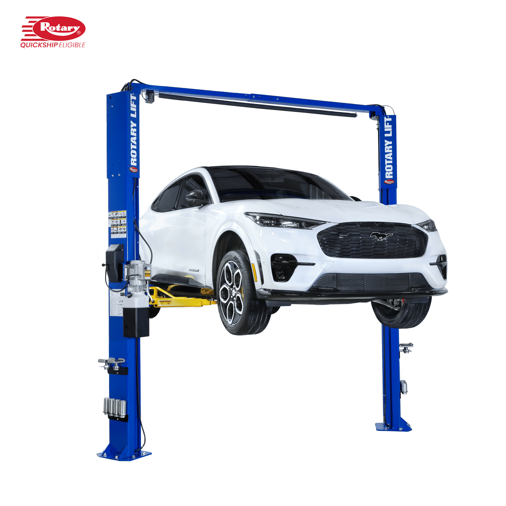 Rotary SPOA10 AV 2HP 10,000 lbs. Asymmetric Turned Column 2-Post Lift ...